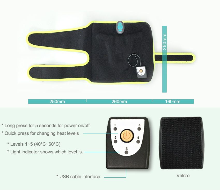 Mini TENS Infrared Thermal Knee Brace | Medical & Health Care Expert ...